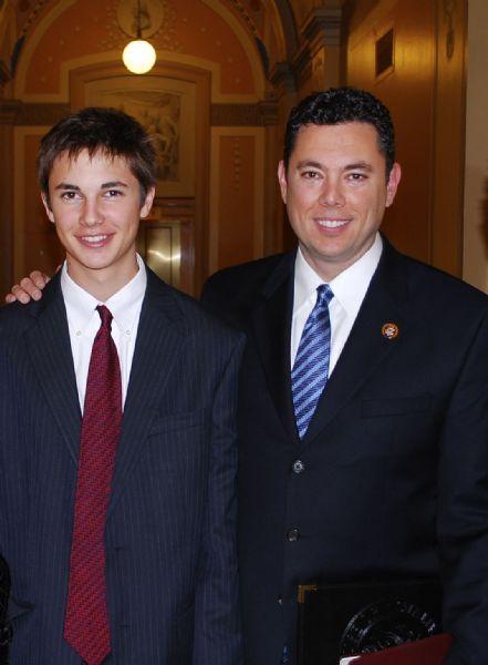 Max Chaffetz, left, with his father, Rep. Jason Chaffetz, R-Utah,during ...