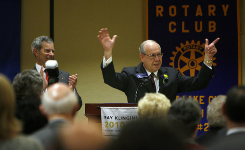 Rotary leader gets honorary "key" to Salt Lake City - The Salt Lake Tribune