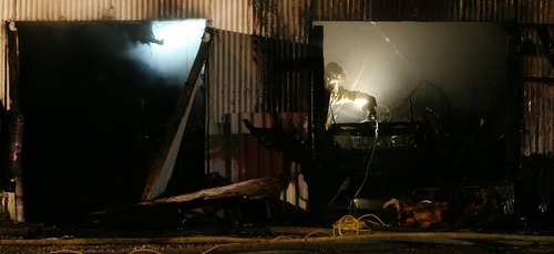 Fire destroys Magna garage - The Salt Lake Tribune