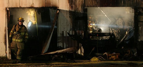 Fire destroys Magna garage - The Salt Lake Tribune
