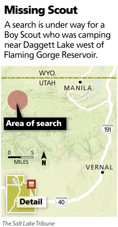 Boy Scout missing on camping trip in Daggett County - The Salt Lake Tribune