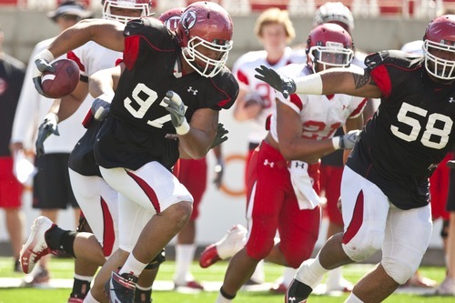 Photos from Utah Utes' Wednesday football practice - The Salt Lake Tribune