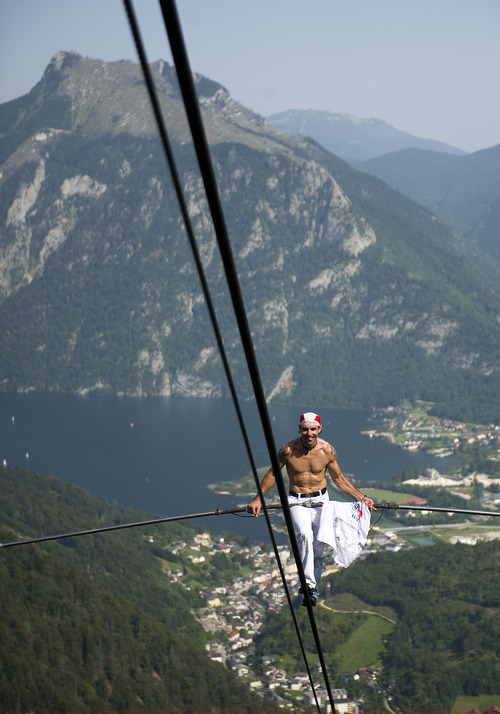 Gallery: High wire artist attempts world record - The Salt Lake Tribune