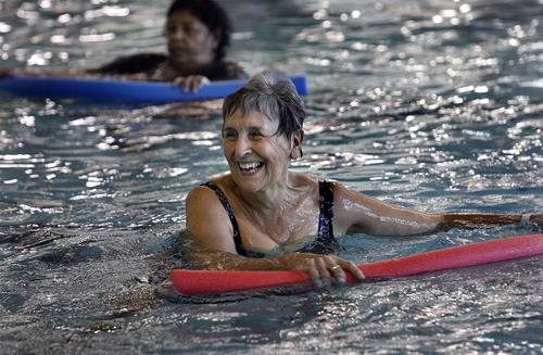 Working out in the water gym - The Salt Lake Tribune