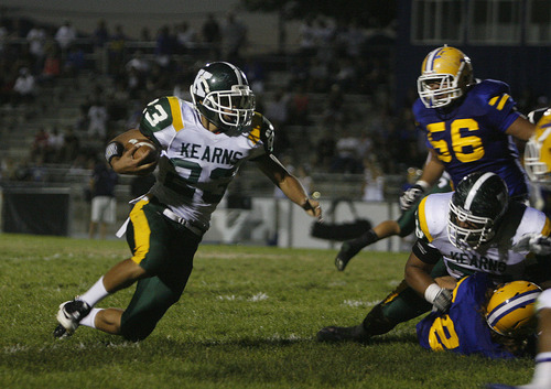 Prep football: James Felila fuels Kearns' 43-7 win over Taylorsville ...