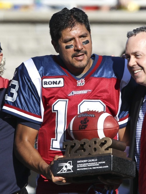 Former Utah State QB Anthony Calvillo now pro football's all-time ...