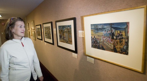 Art from Topaz internment camp at Rio Gallery - The Salt Lake Tribune