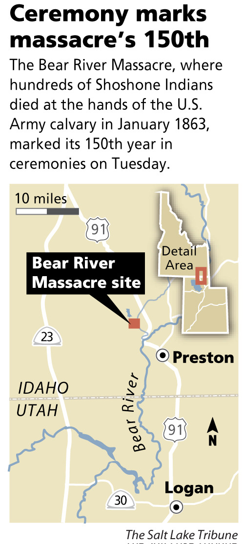 At Bear River Massacre site, the names of the dead ring out - The Salt ...
