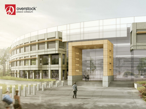 Overstock breaks ground for 'Peace Coliseum' - The Salt Lake Tribune