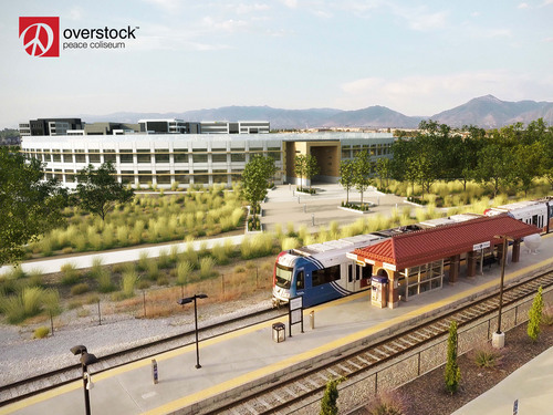 Overstock breaks ground for 'Peace Coliseum' - The Salt Lake Tribune