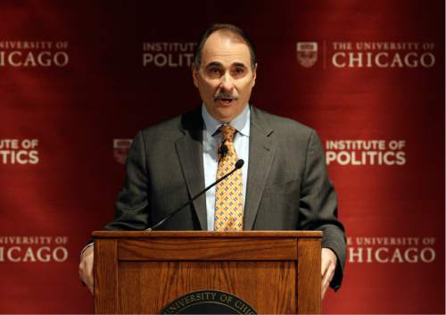 David Axelrod, Obama's campaign strategist, speaks in Salt Lake on ...