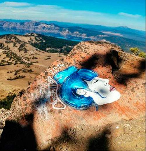 Graffiti-like paintings at National Parks need painstaking removal ...