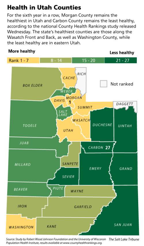 Study analyzes vast health differences in Utah counties - The Salt Lake ...
