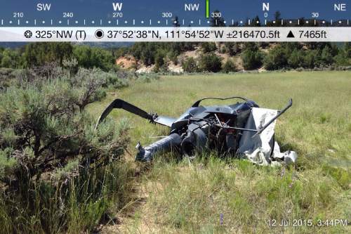 Man, son survive Garfield County helicopter crash - The Salt Lake Tribune