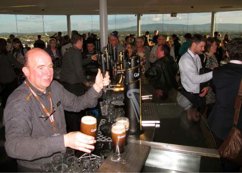 History, pints on tap at Dublin's Guinness Storehouse - The Salt Lake ...