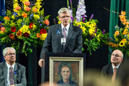 Photos: Guv, police, family eulogize fallen Utah Officer Doug Barney ...