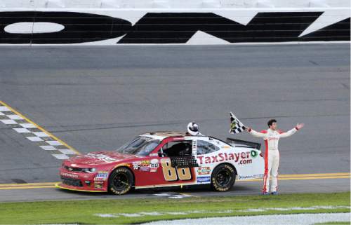 Auto racing: Chase Elliott wins Xfinity Series season opener at Daytona ...