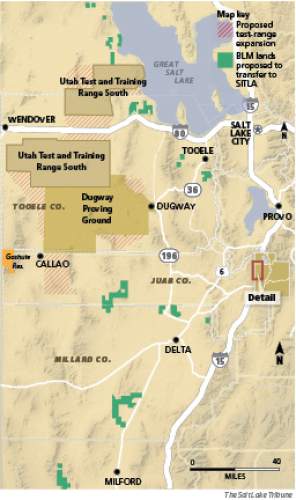 Proposed land swap, expansion of Utah military testing range is a 'land ...