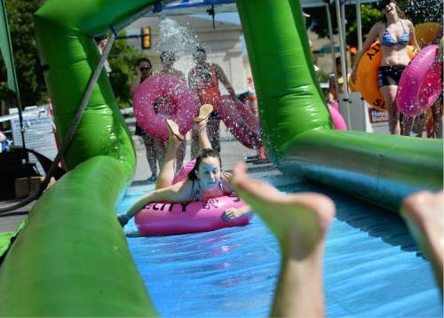 Hundreds take a wet ride down a Capitol Hill waterslide (w/photos and ...