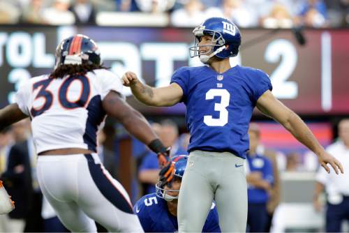 NFL: Giants kicker Josh Brown suspended 1 game - The Salt Lake Tribune