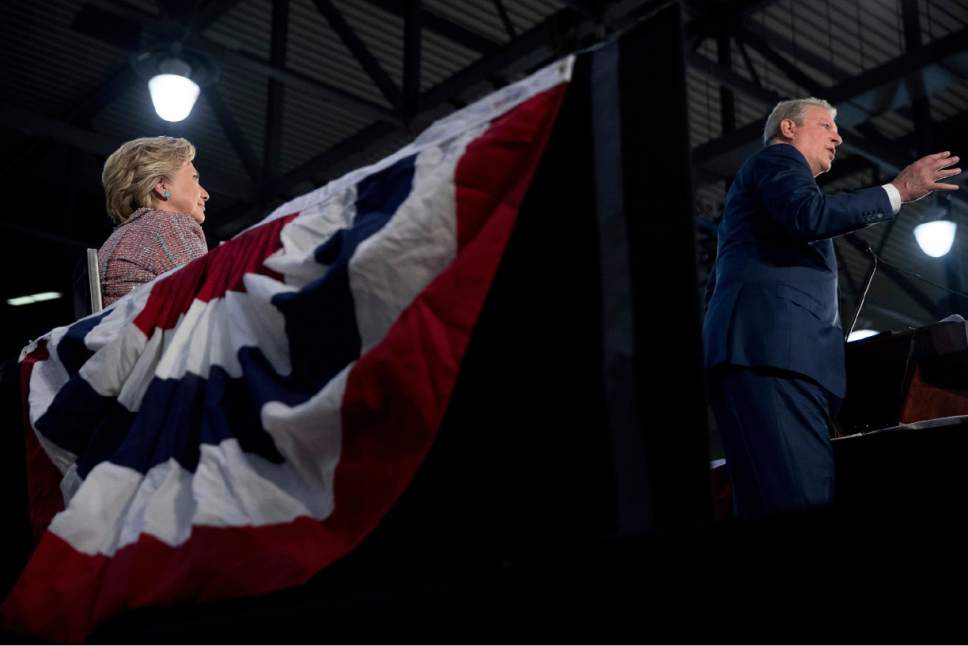 Clinton brings in Gore as closer on climate change - The Salt Lake Tribune