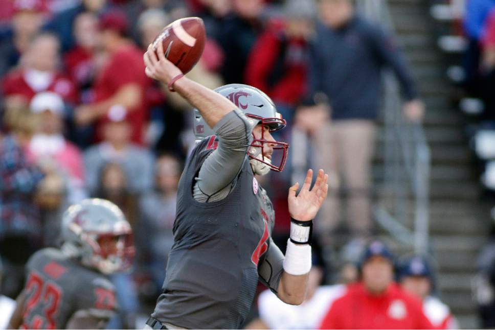 Pac-12: Luke Falk leads No. 25 Washington State past Arizona, 69-7 - The Salt Lake Tribune