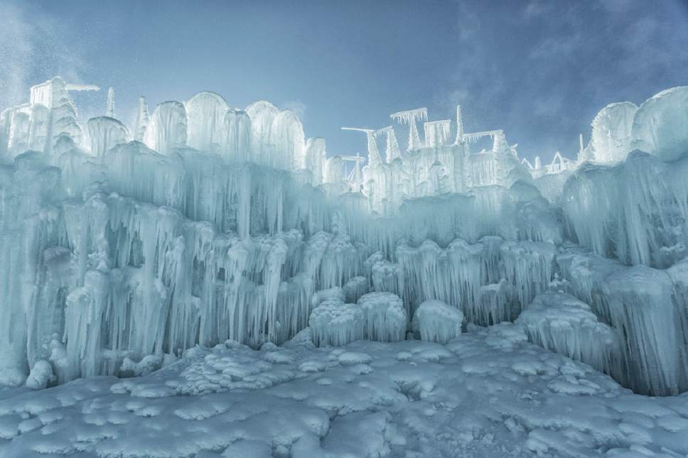 Icicle by icicle, the Midway Ice Castles taking shape for annual Utah ...