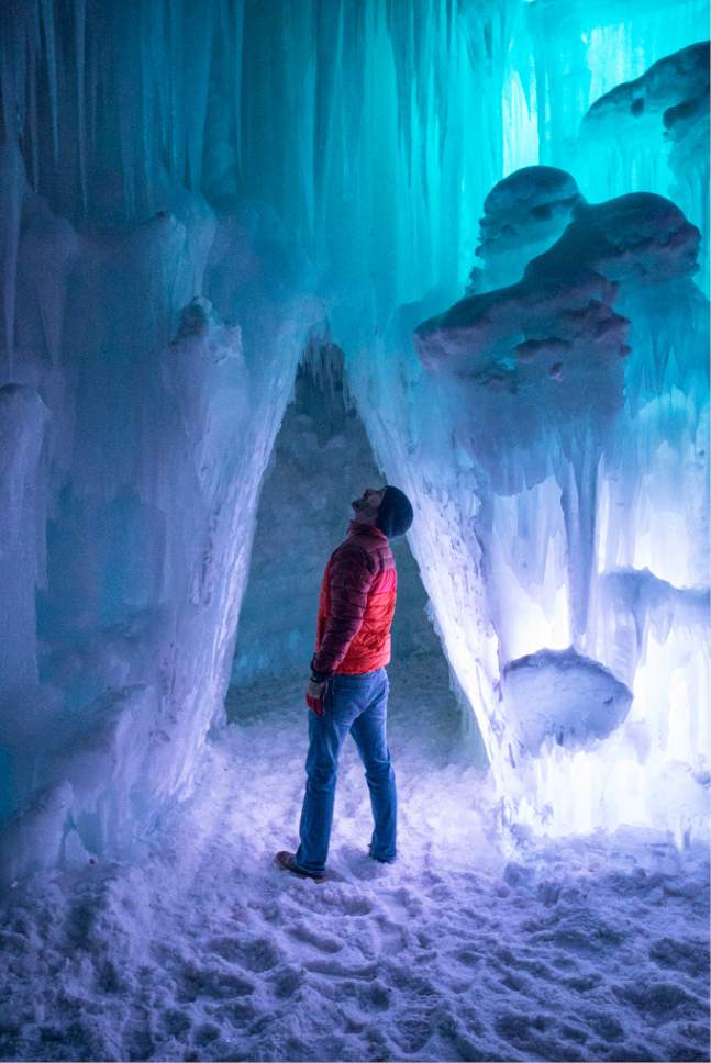 Icicle by icicle, the Midway Ice Castles taking shape for annual Utah ...