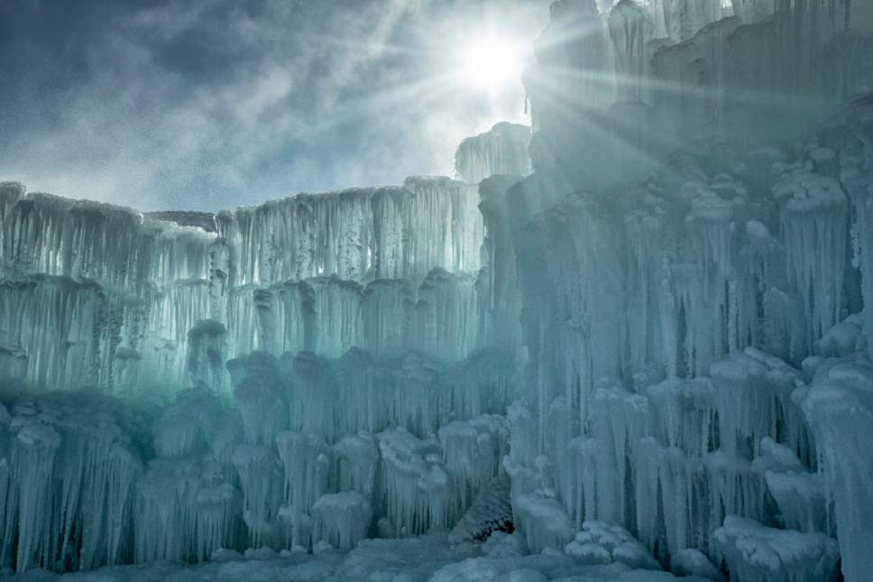 Icicle by icicle, the Midway Ice Castles taking shape for annual Utah ...
