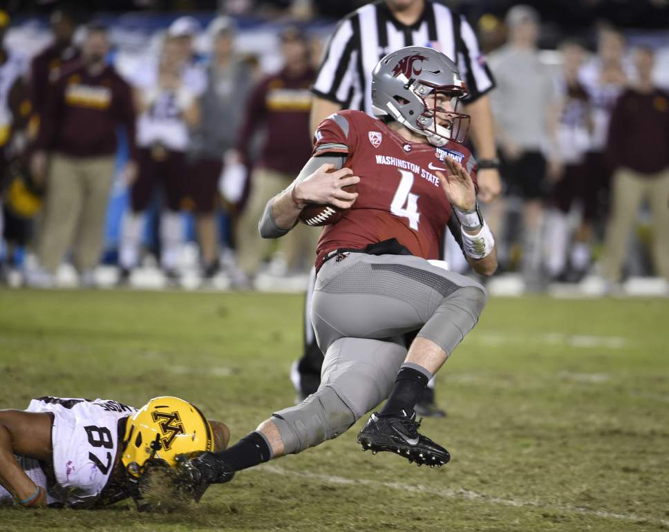College football: Washington State QB Luke Falk, a Logan High grad, to return for senior year ...