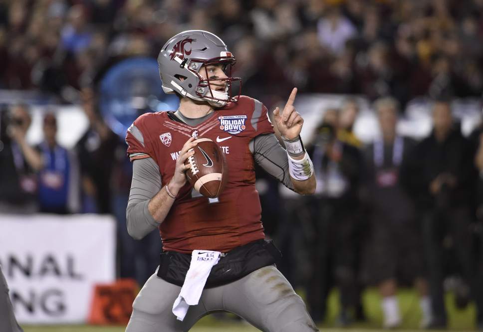 College football: Washington State QB Luke Falk, a Logan High grad, to return for senior year ...