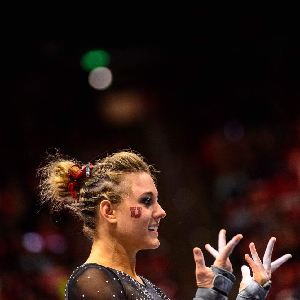 Utah gymnastics notes: Tiffani Lewis bails Utes out on bars vs. Cal ...