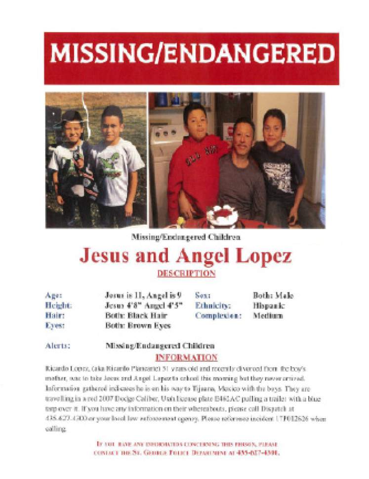 St. George brothers, 9 and 11, taken to Mexico by noncustodial father ...