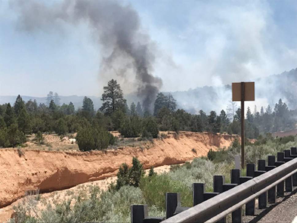 Small fire burning in Bryce Canyon National - The Salt Lake Tribune