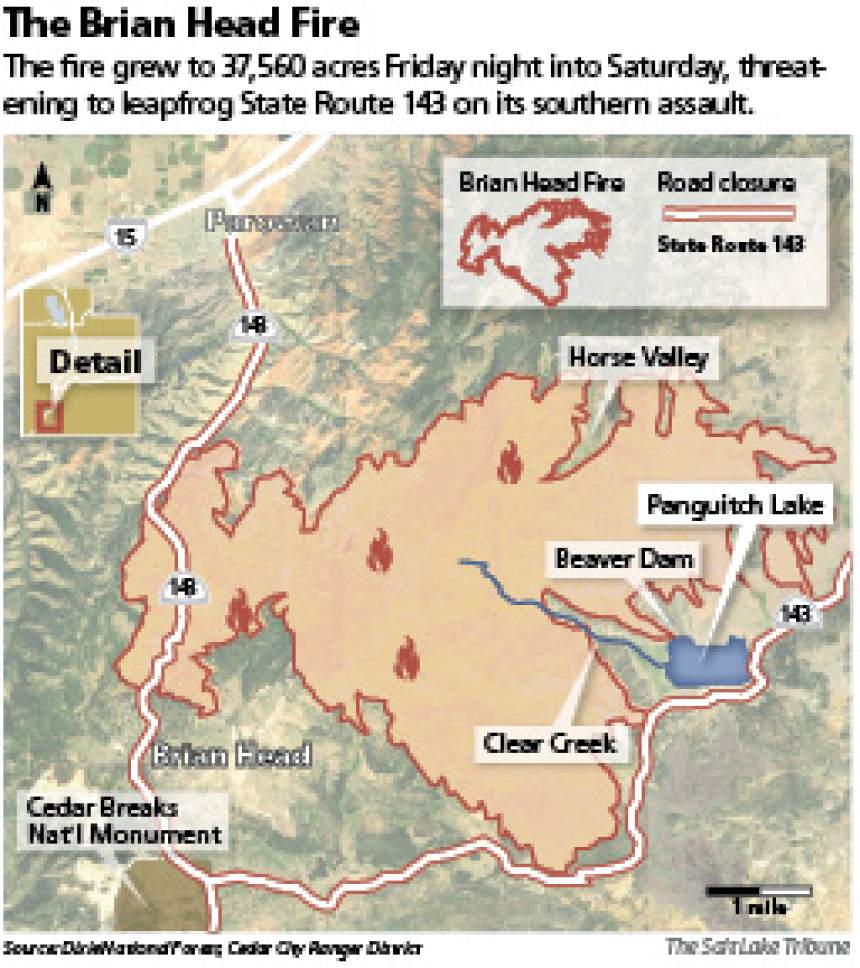 At 40,150 acres, Brian Head Fire is largest blaze in the country - The ...