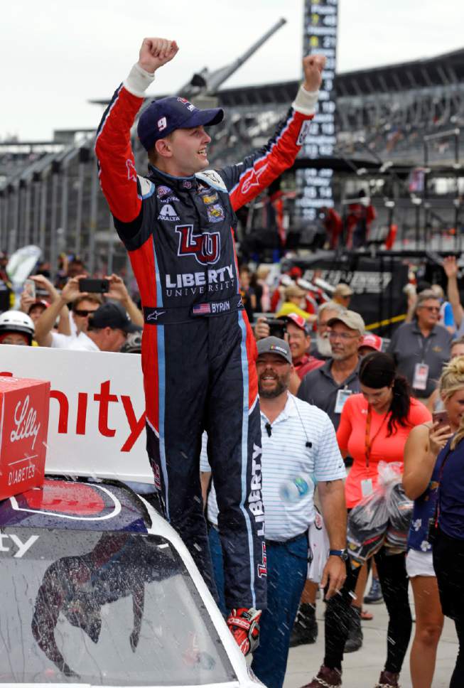 Byron holds off Menard to win Xfinity Series race at Indy - The Salt ...