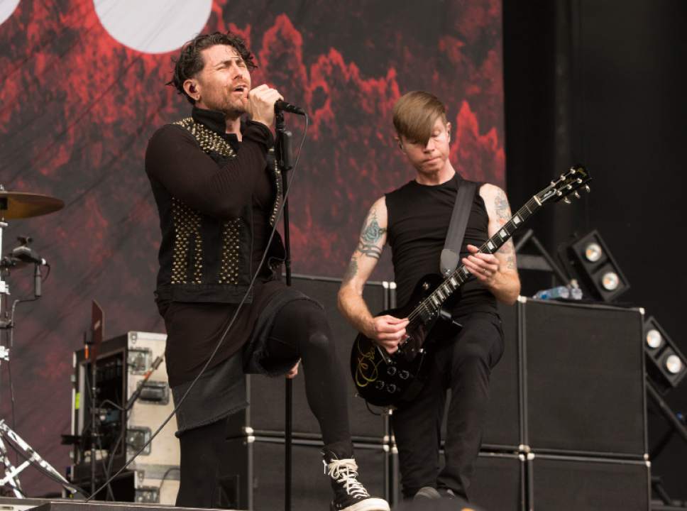 Davey Havok of the band AFI performs on Day 2 of the 2017 Firefly Music ...